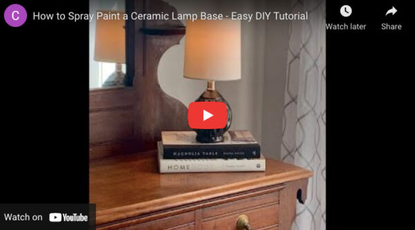 How to Spray Paint a Ceramic Lamp Base: Easy DIY Tutorial - LightLady ...