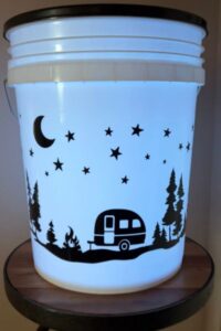 How To Make A DIY Camping Bucket Light - LightLady Studio