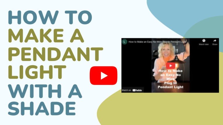 How to Make a Pendant Light: Easy Step-by-Step Tutorial - LightLady Studio